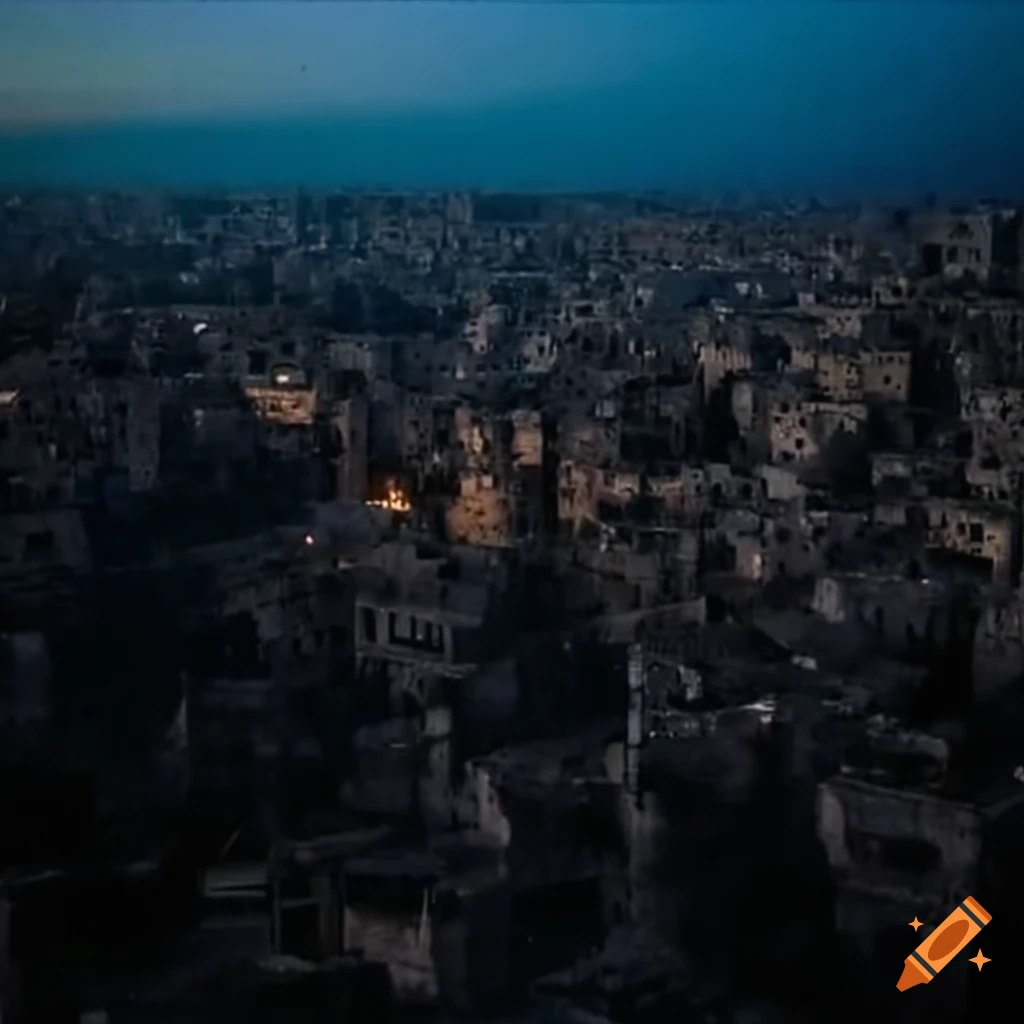 Gaza city skyline on Craiyon