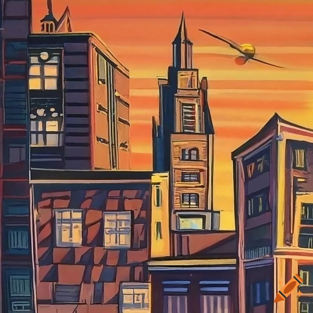 Cityscape of little italy in montreal on Craiyon