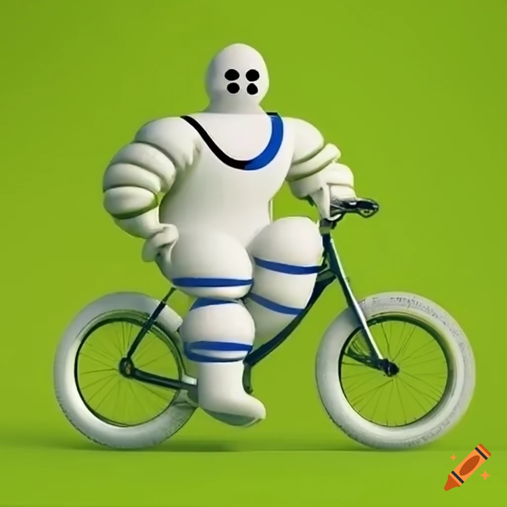 Michelin logo transforming into marcelín on Craiyon