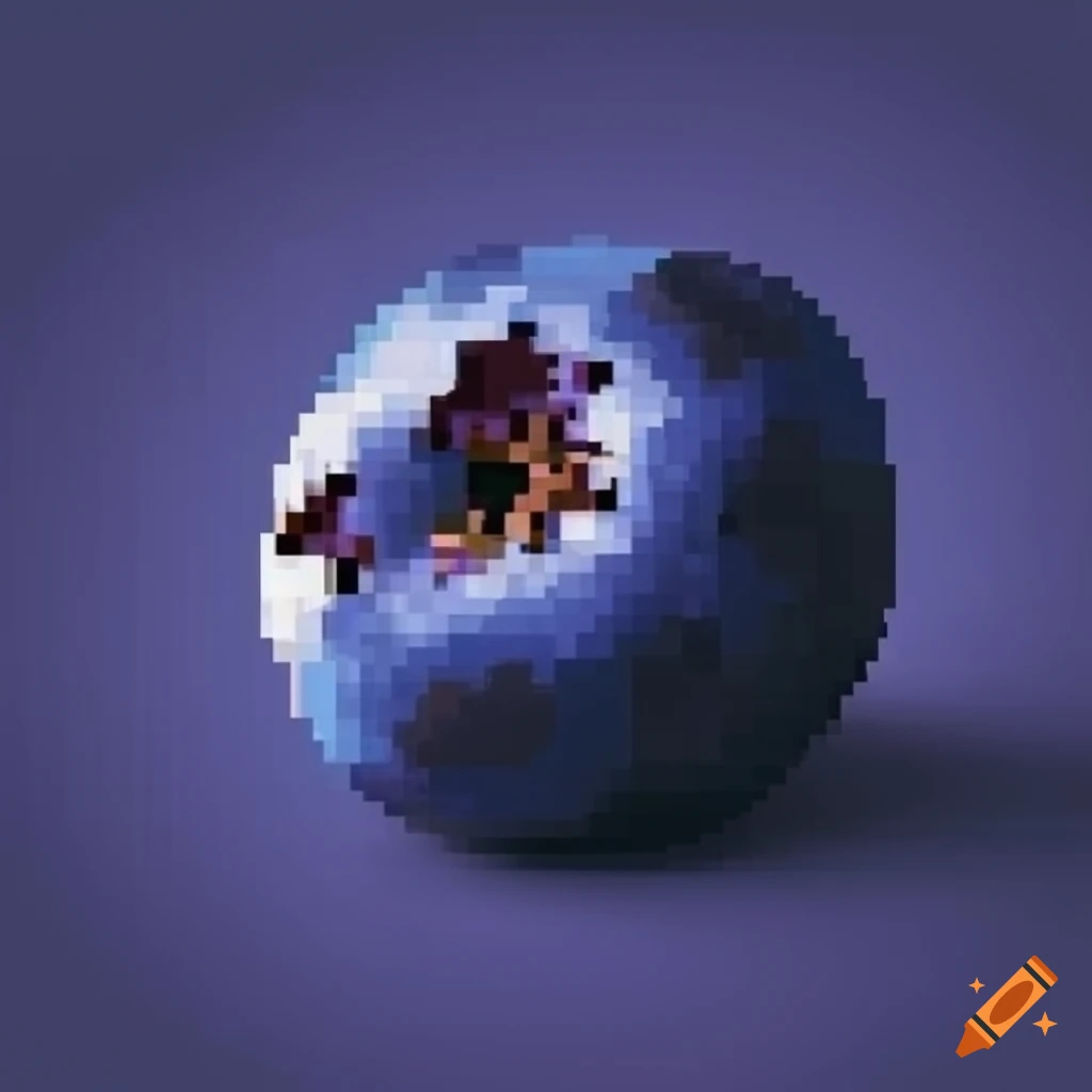 Retro-style pixel art of a soccer ball on Craiyon