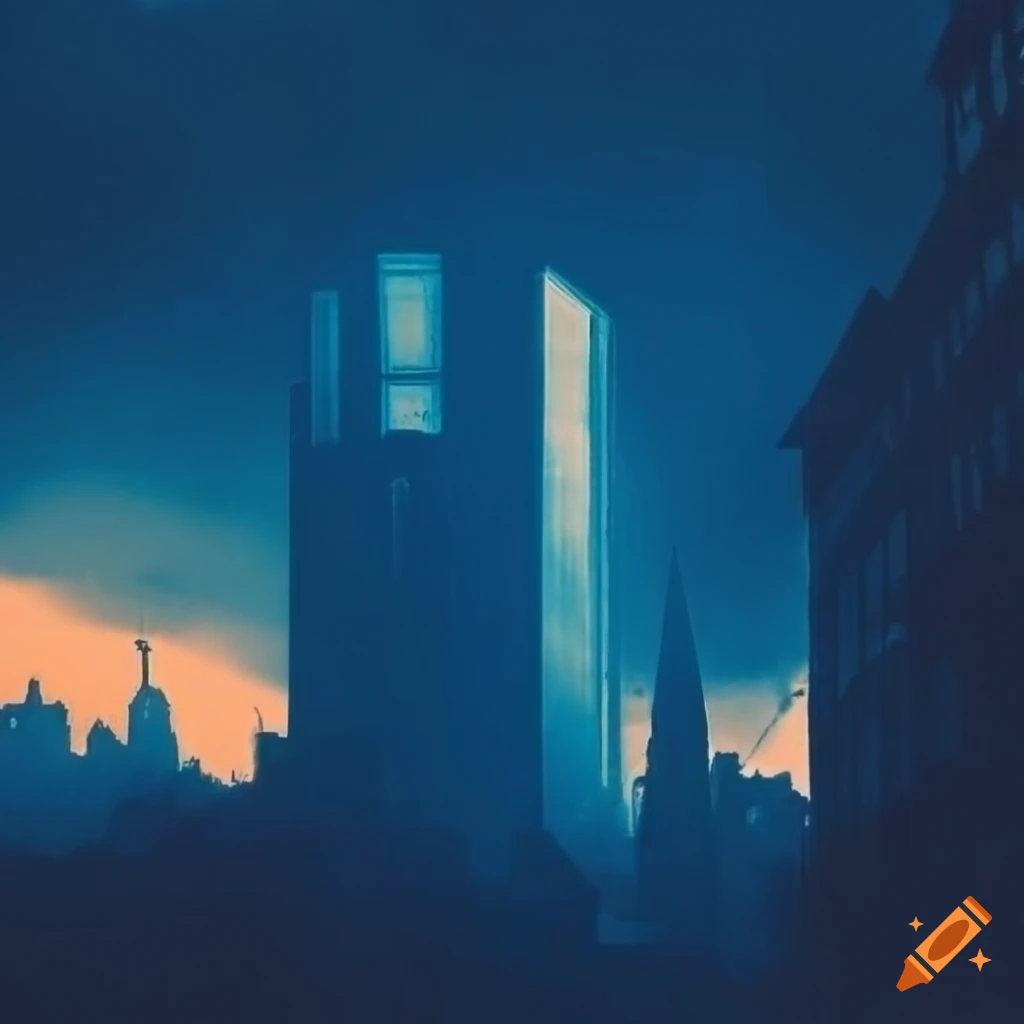 A futuristic red and black house on Craiyon