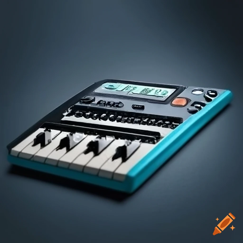 Digital keys on a flat surface on Craiyon