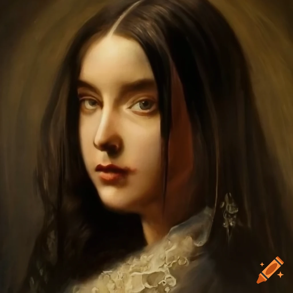 Portrait of two beautiful brunette women in a haunted house