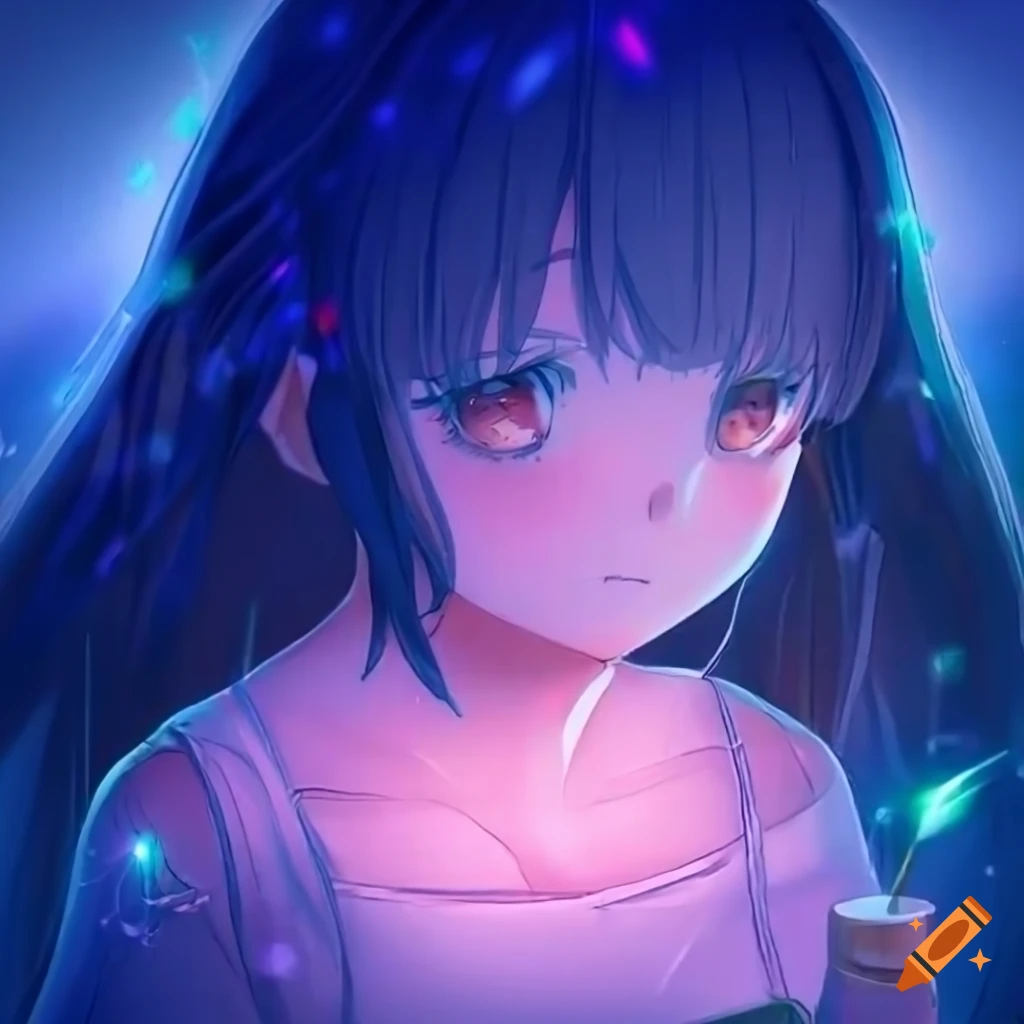 Vibrant milk carton illustration in anime style on Craiyon