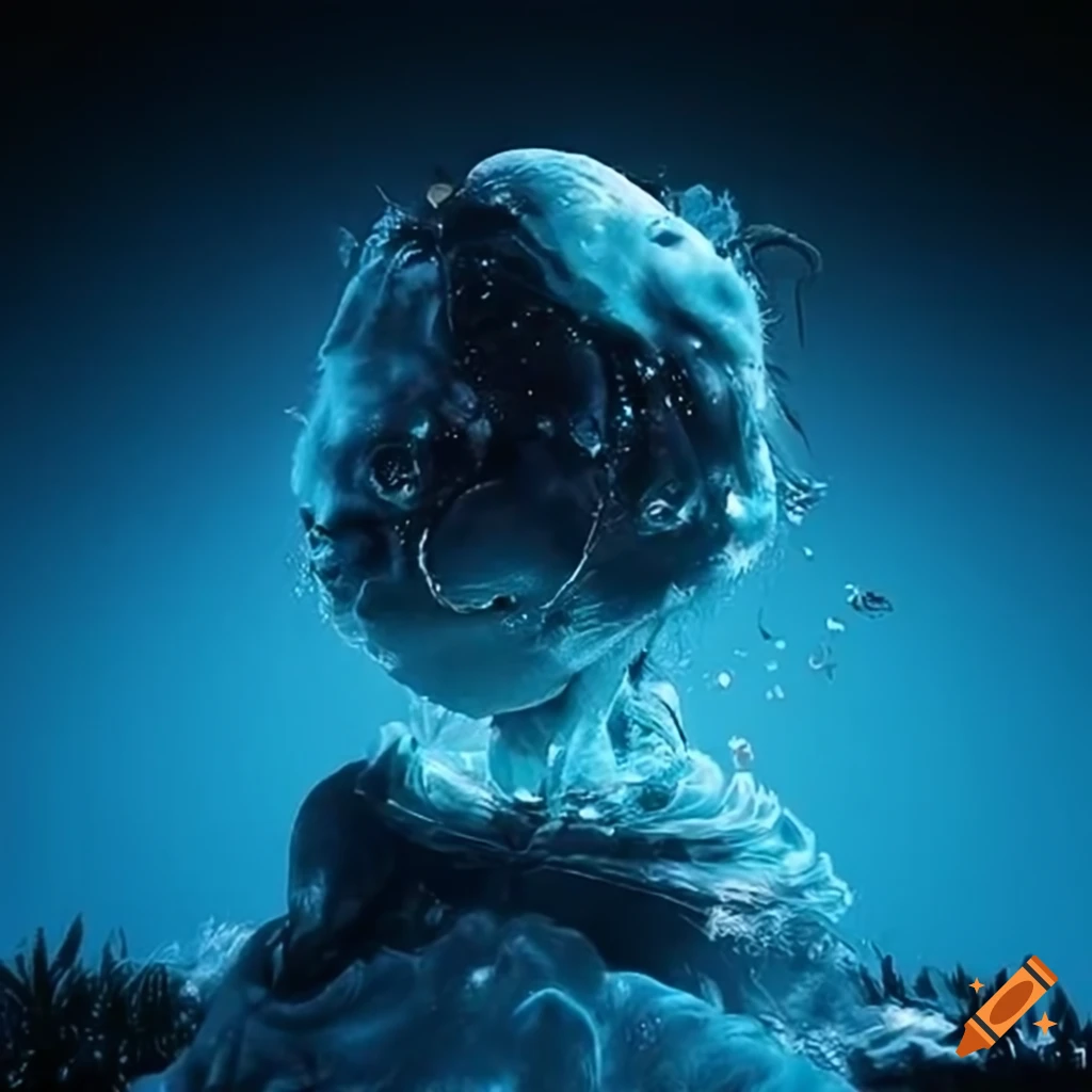 Digital artwork titled the frozen hour