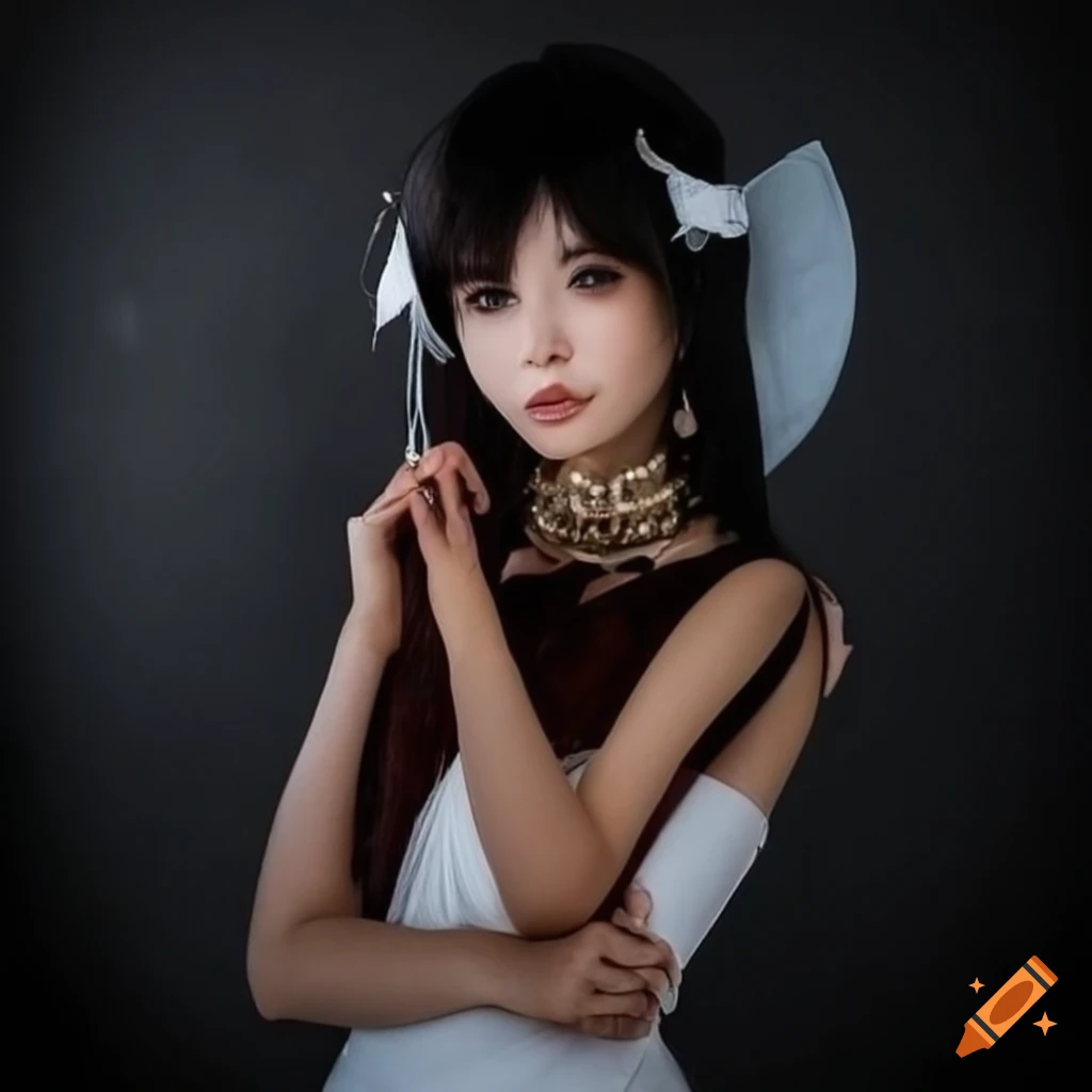 Cosplayer girl in costume on Craiyon