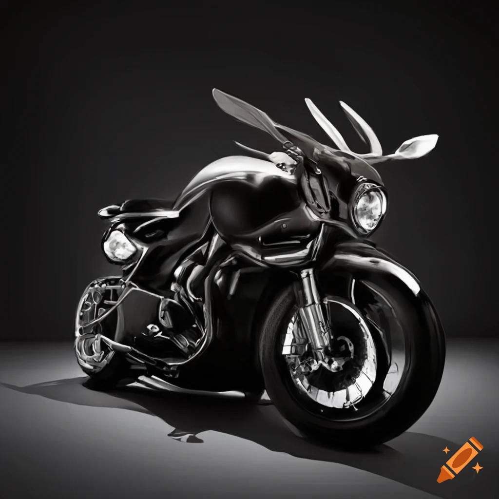 Cute bunny riding a motorcycle