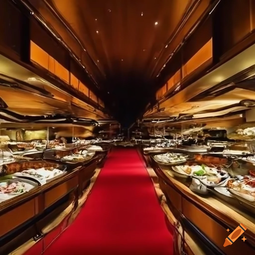 Luxurious five star hotel restaurant on Craiyon