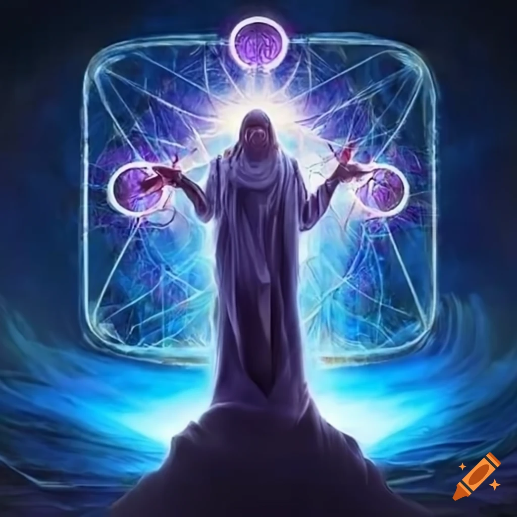Image of enoch transforming into metatron