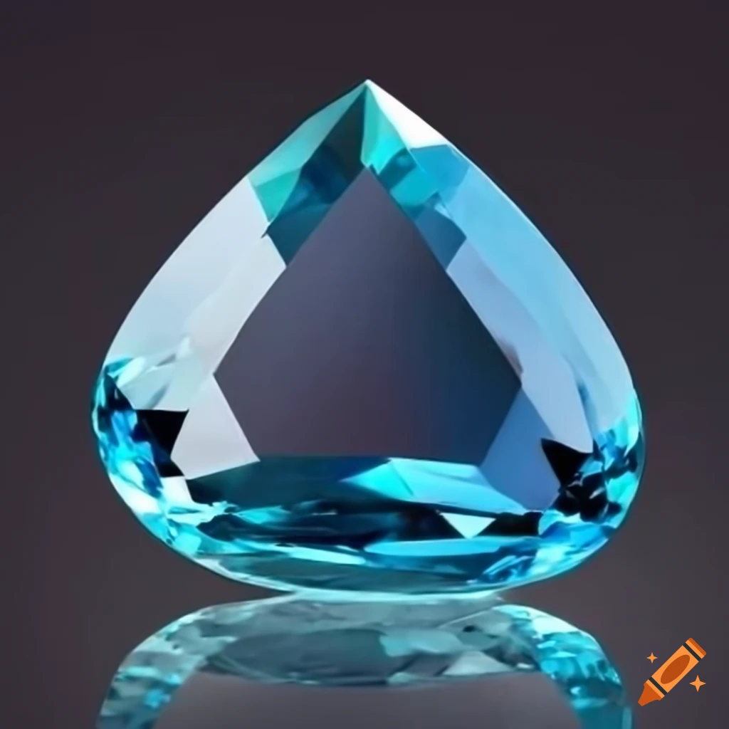 Topaz gemstone on Craiyon