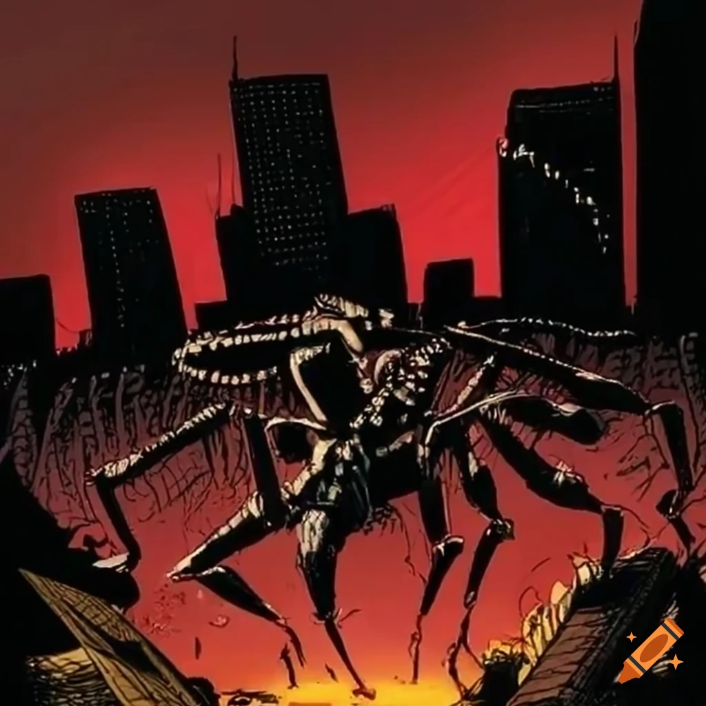 Movie cover of giant ants attacking a city