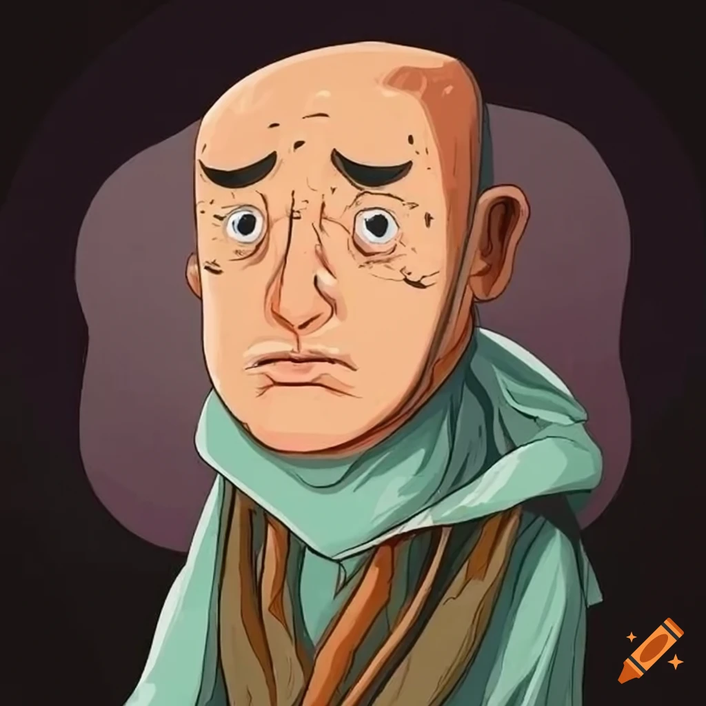 Comic character inspired by lewis trondheim's style