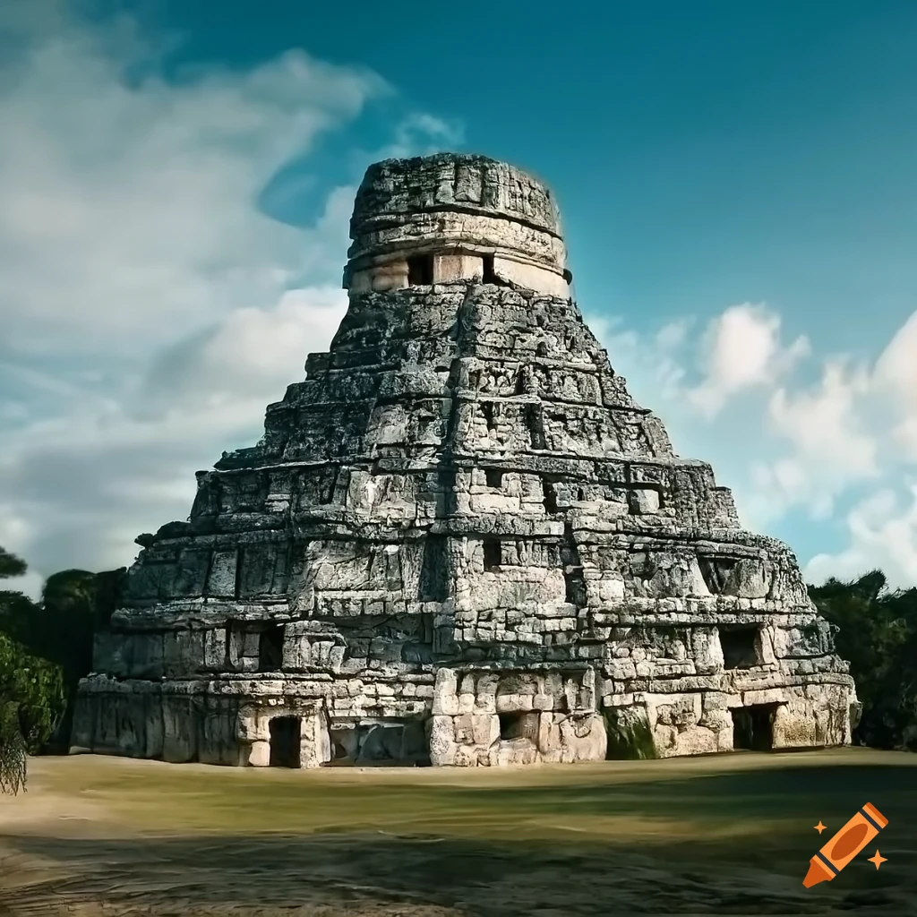 Mayan temple on Craiyon