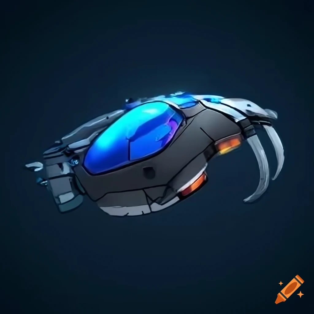 Onminous square spaceship on Craiyon