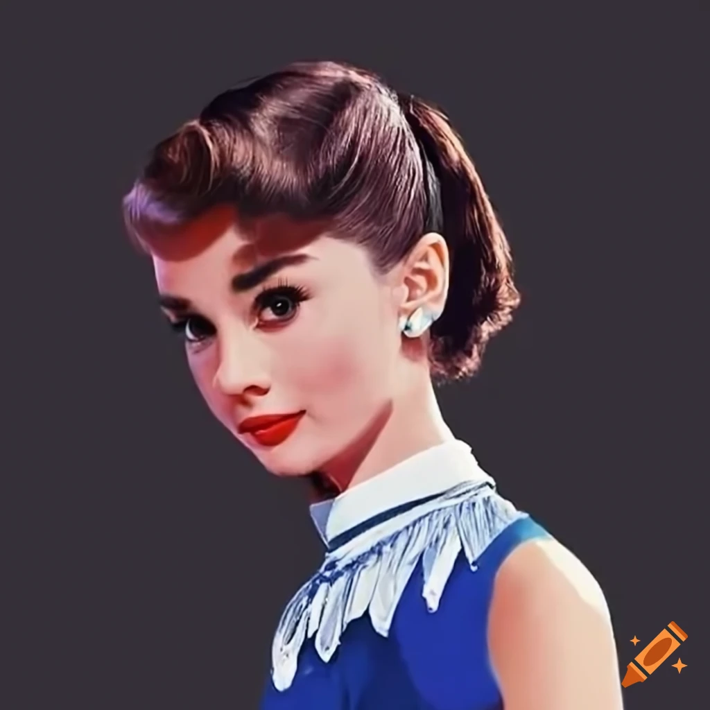 Young audrey hepburn as a cheerleader on Craiyon