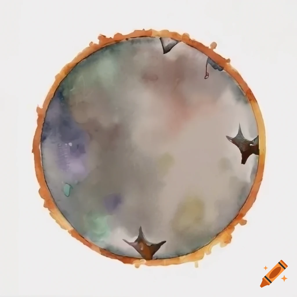 Simplistic white circular boarder for dnd tokens