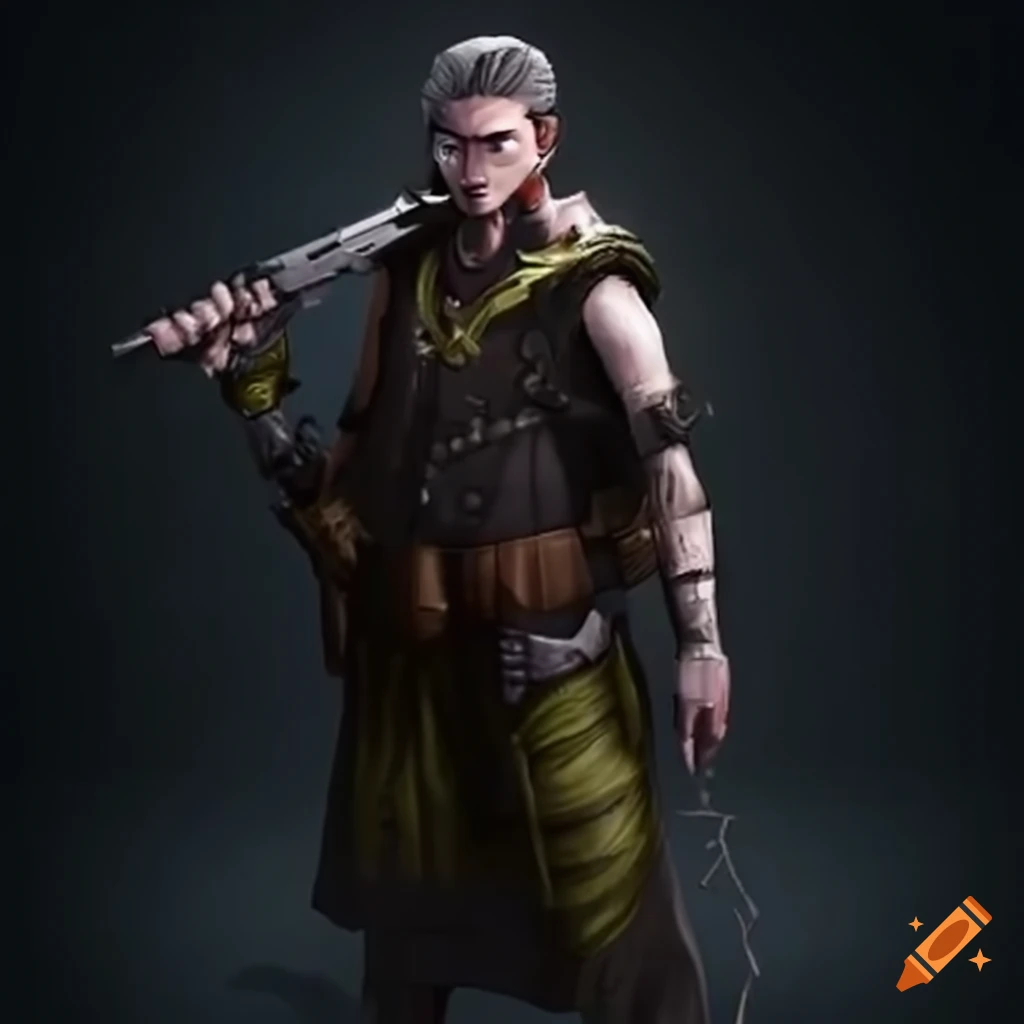 Character design for a shooting game on Craiyon