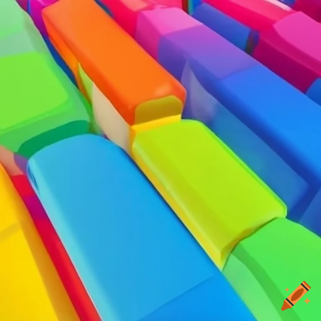 Opened bouncy blocks on Craiyon