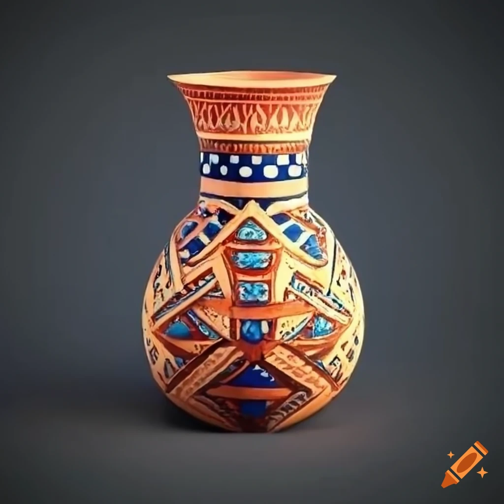 Painting of antique hawaiian cultural items on Craiyon