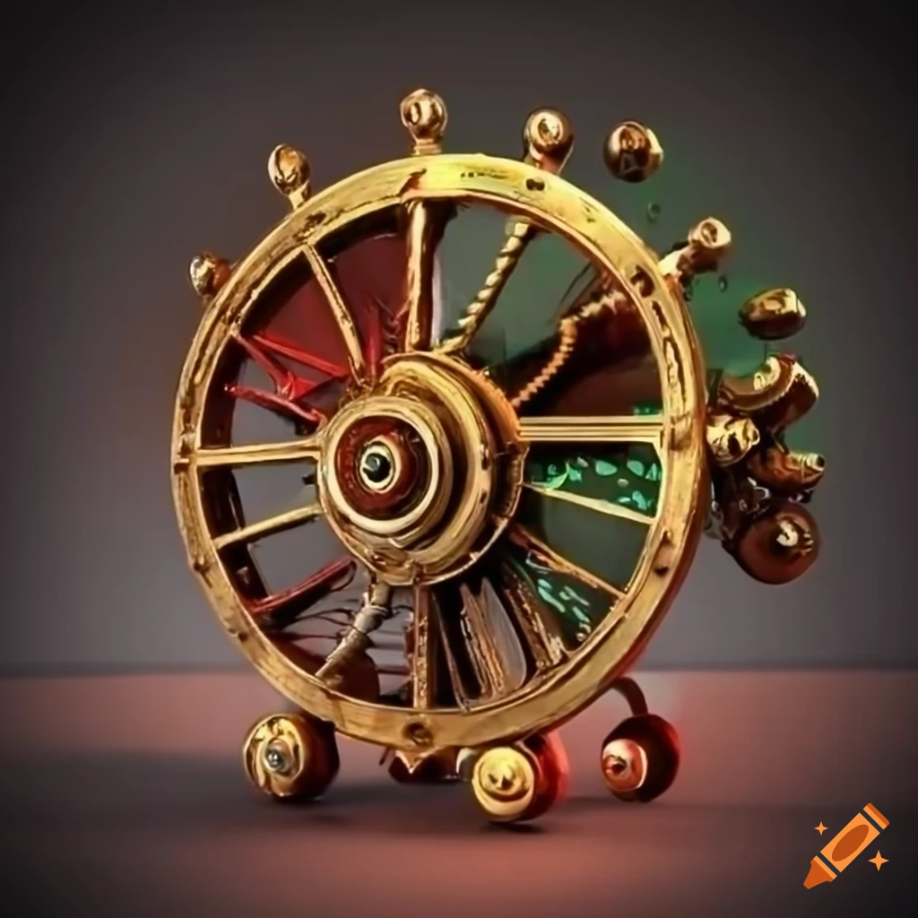 Spinning wheel draw on Craiyon