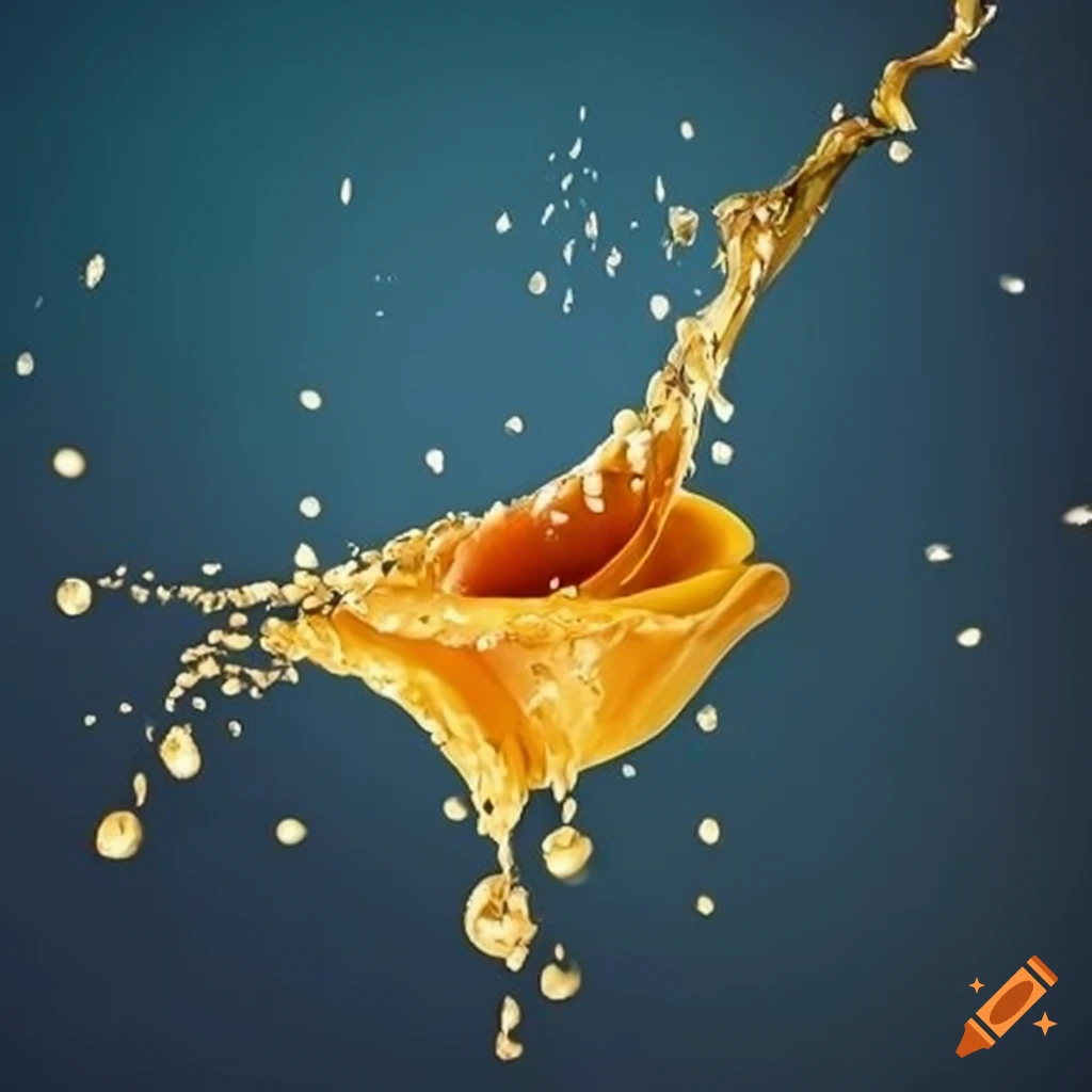 Delicious mango splash