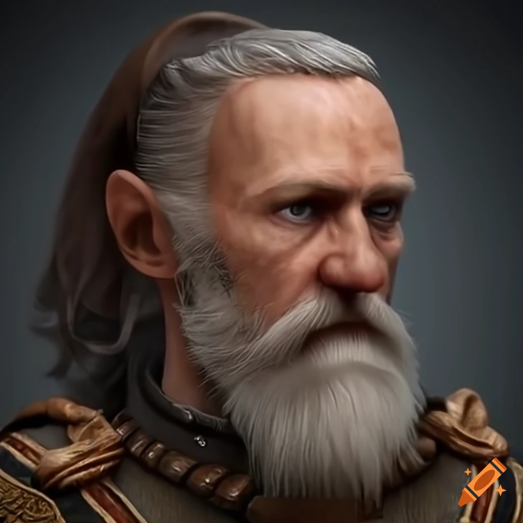 Image of a mature male medieval fantasy spy on Craiyon