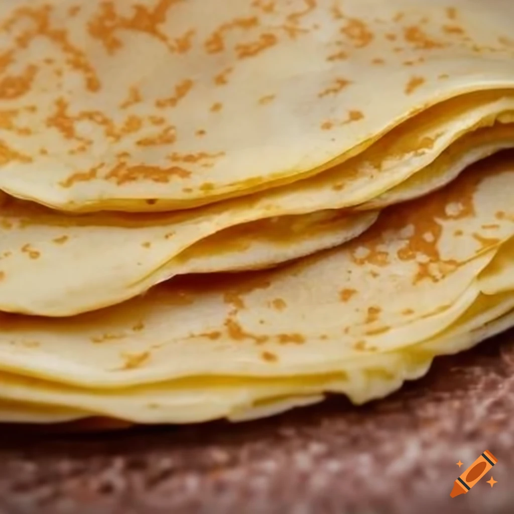 Guy making crepes on Craiyon