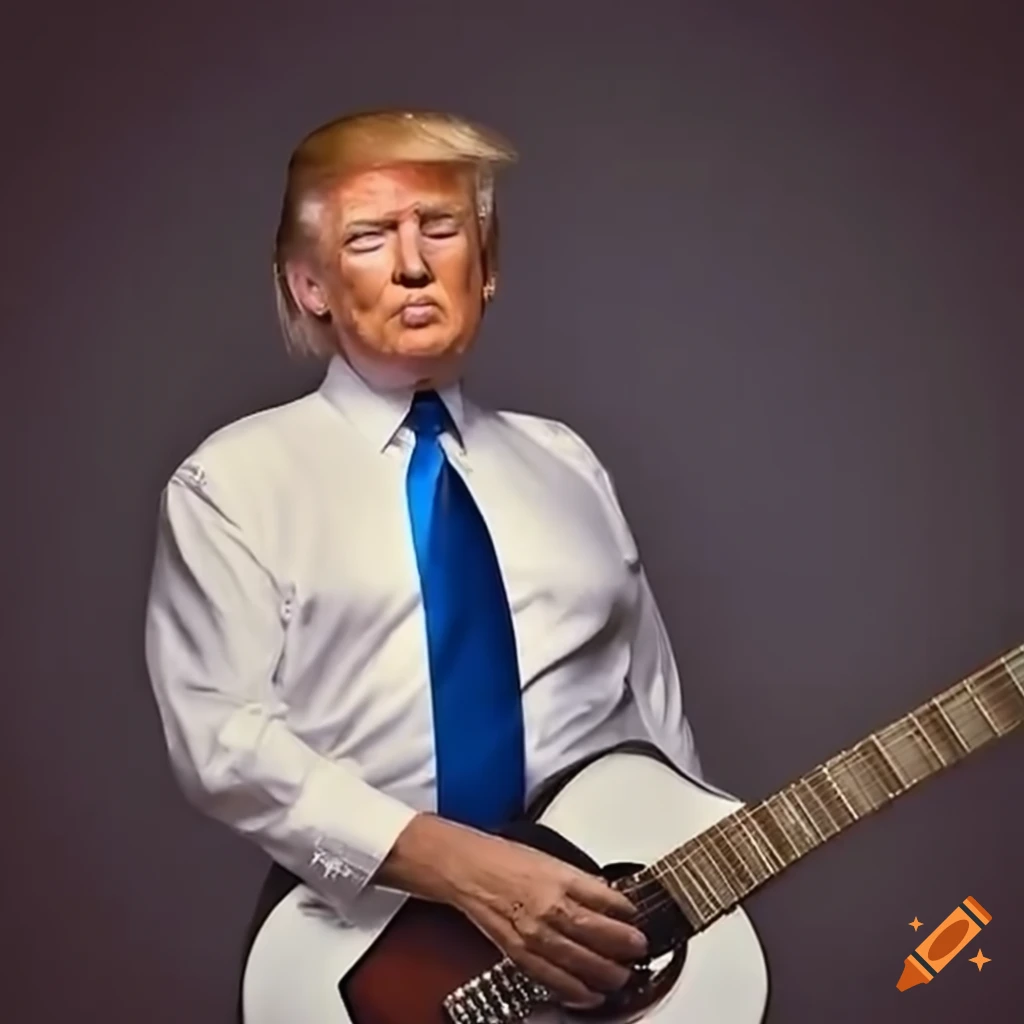 Man playing guitar on Craiyon