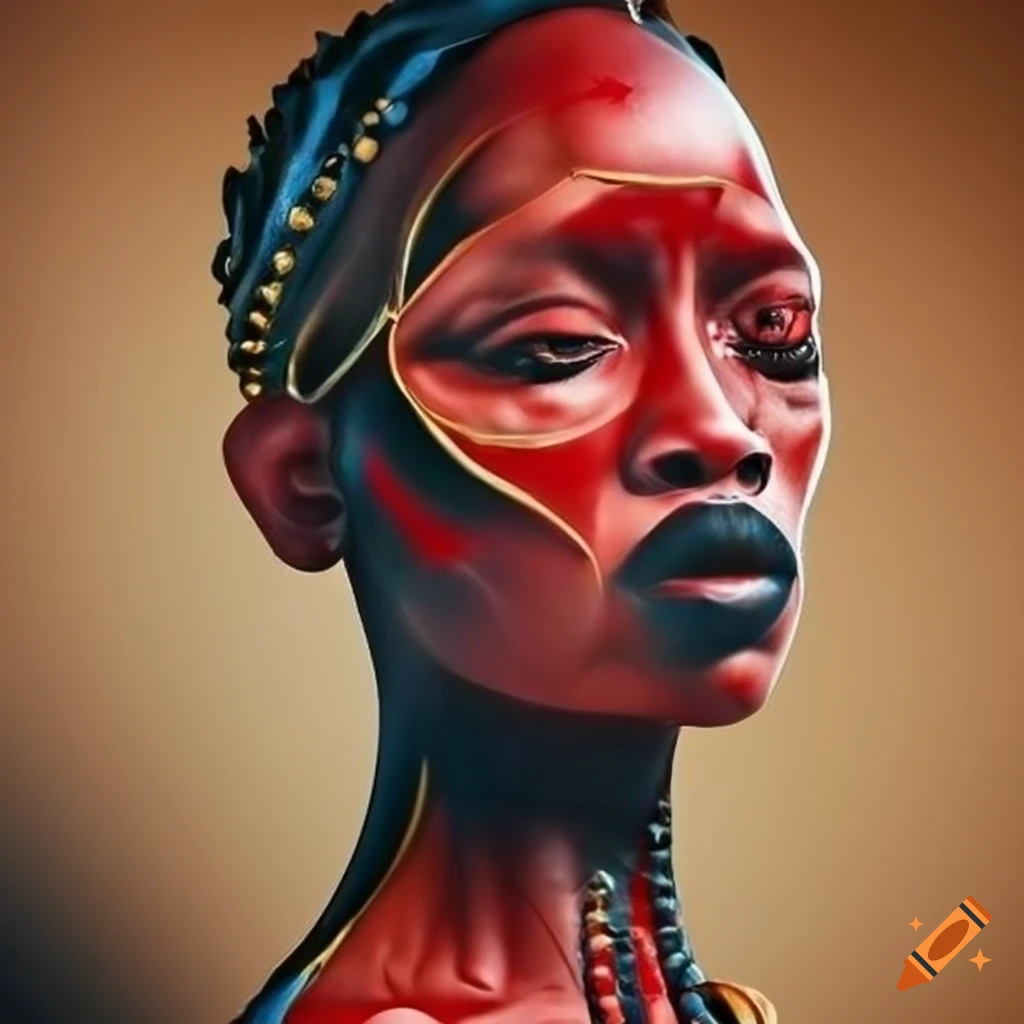 Abstract art inspired by zulu african tribe on Craiyon