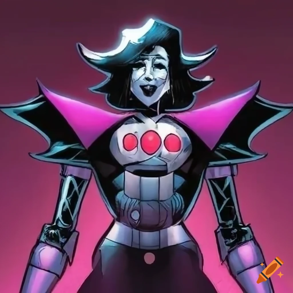 Depiction of mettaton as a marvel villain