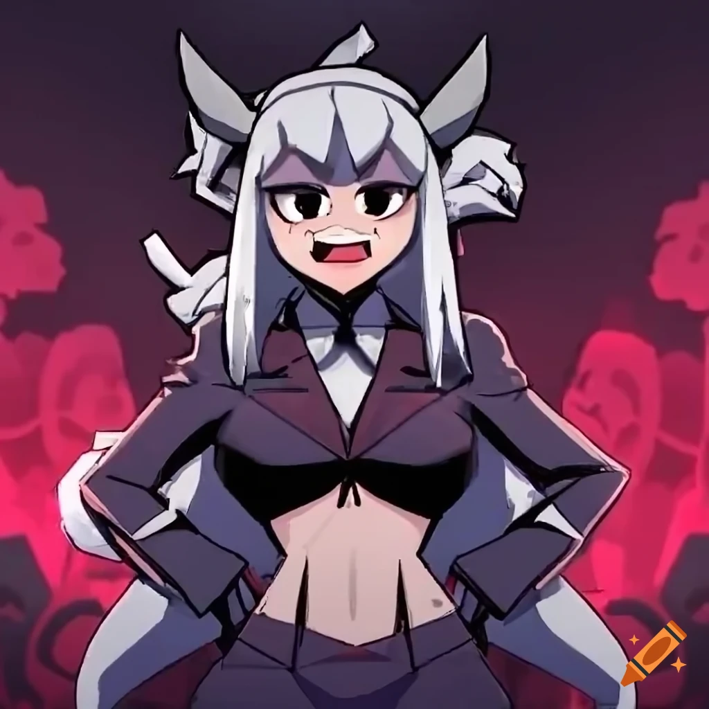 Artwork of helltaker judgment on Craiyon