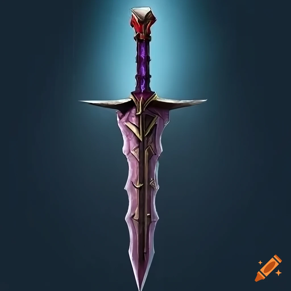 Straight fantasy sword on Craiyon