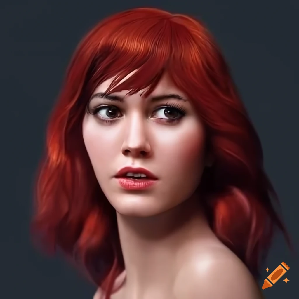 Photorealistic portrait of mary elizabeth winstead