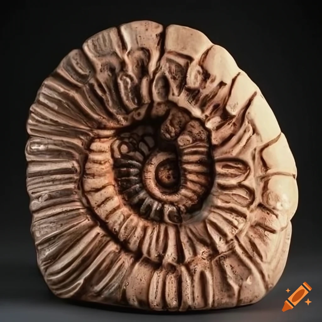 Chavin-style ceramic cambrian fossils on Craiyon