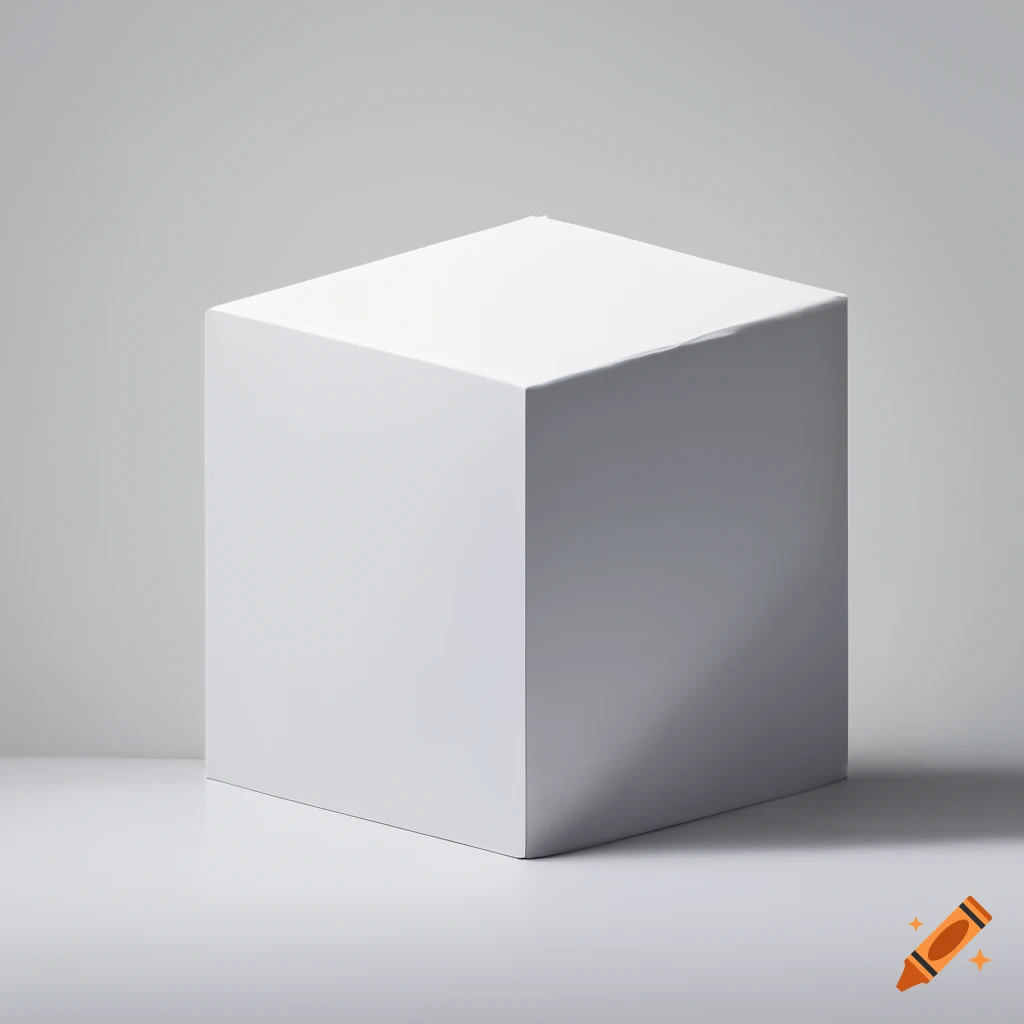 White minimalist box on Craiyon