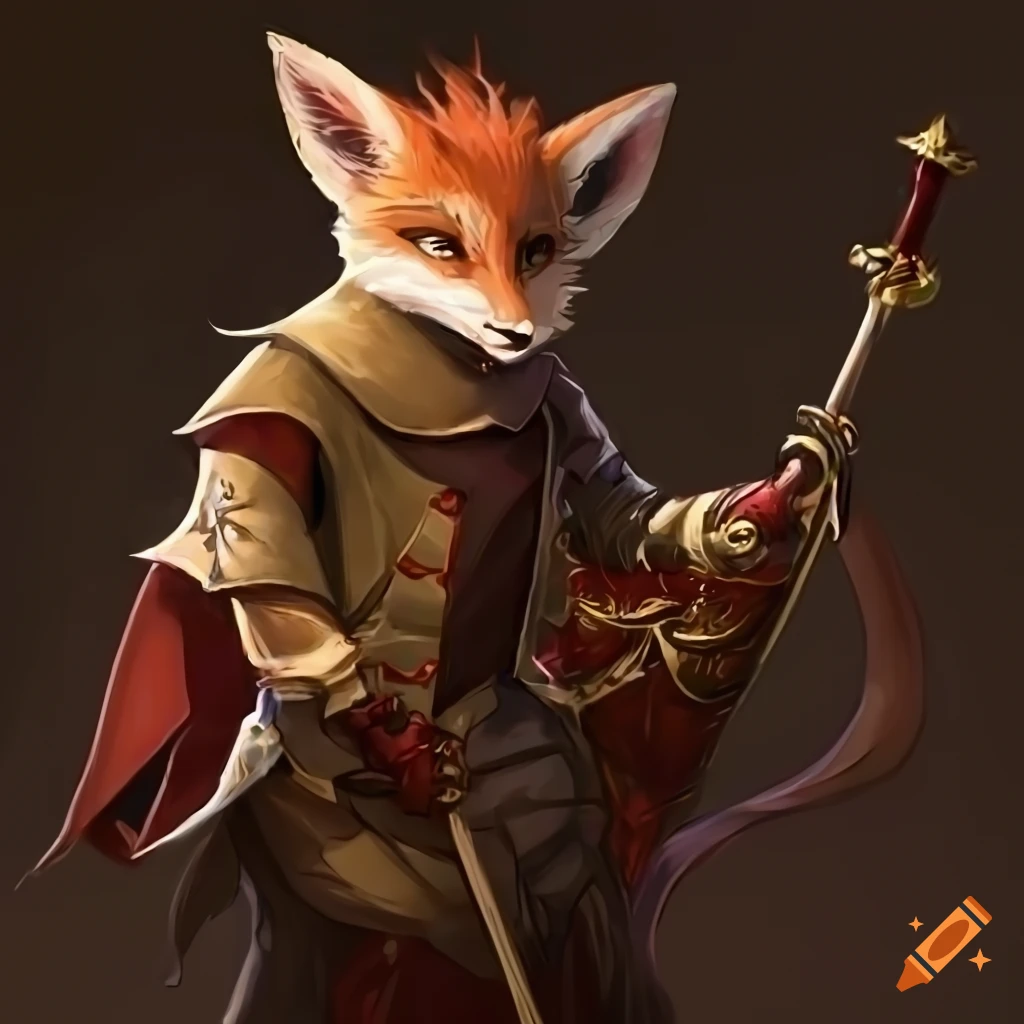 Artwork of a wise fox swordsman