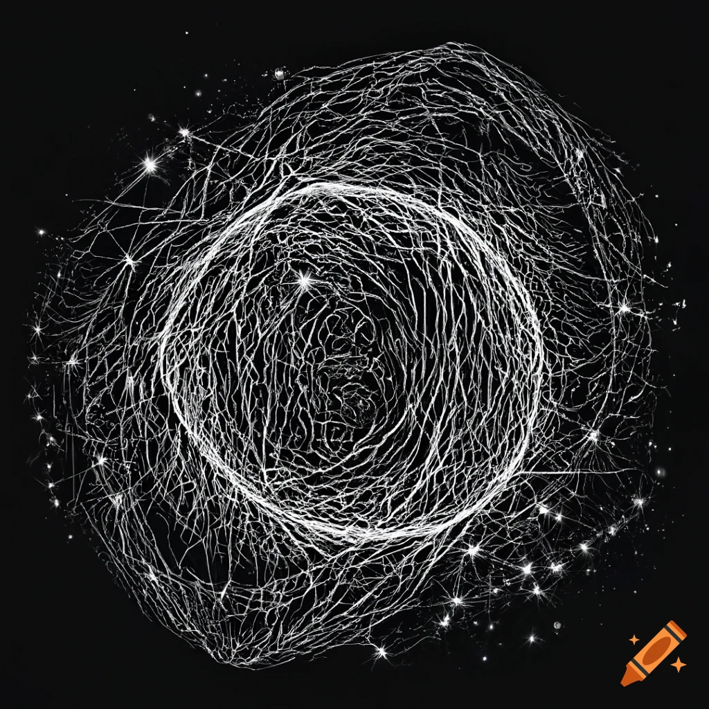 Realistic depiction of the universe of antimatter on Craiyon