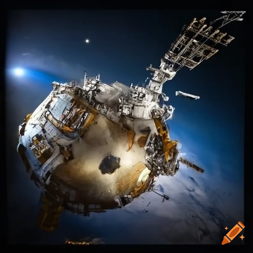 Image of a space salvage and rescue ship