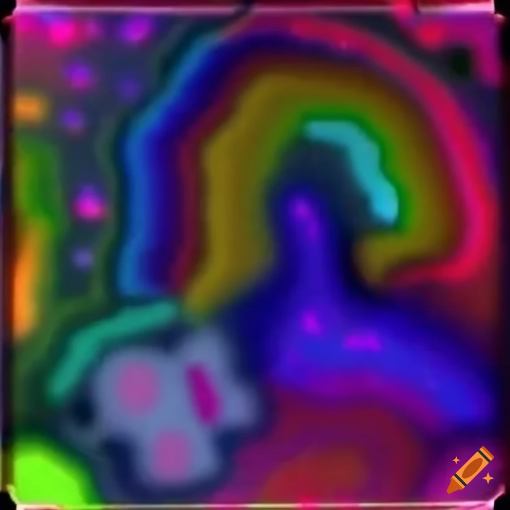 Dreamcore landscape inspired by Playstation 1 on Craiyon