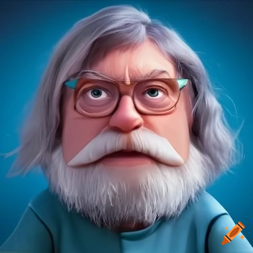 Pixar-style depiction of didier raoult