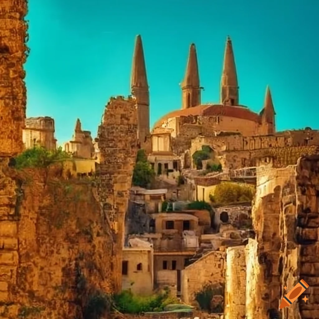 View of an ancient cypriot city on Craiyon