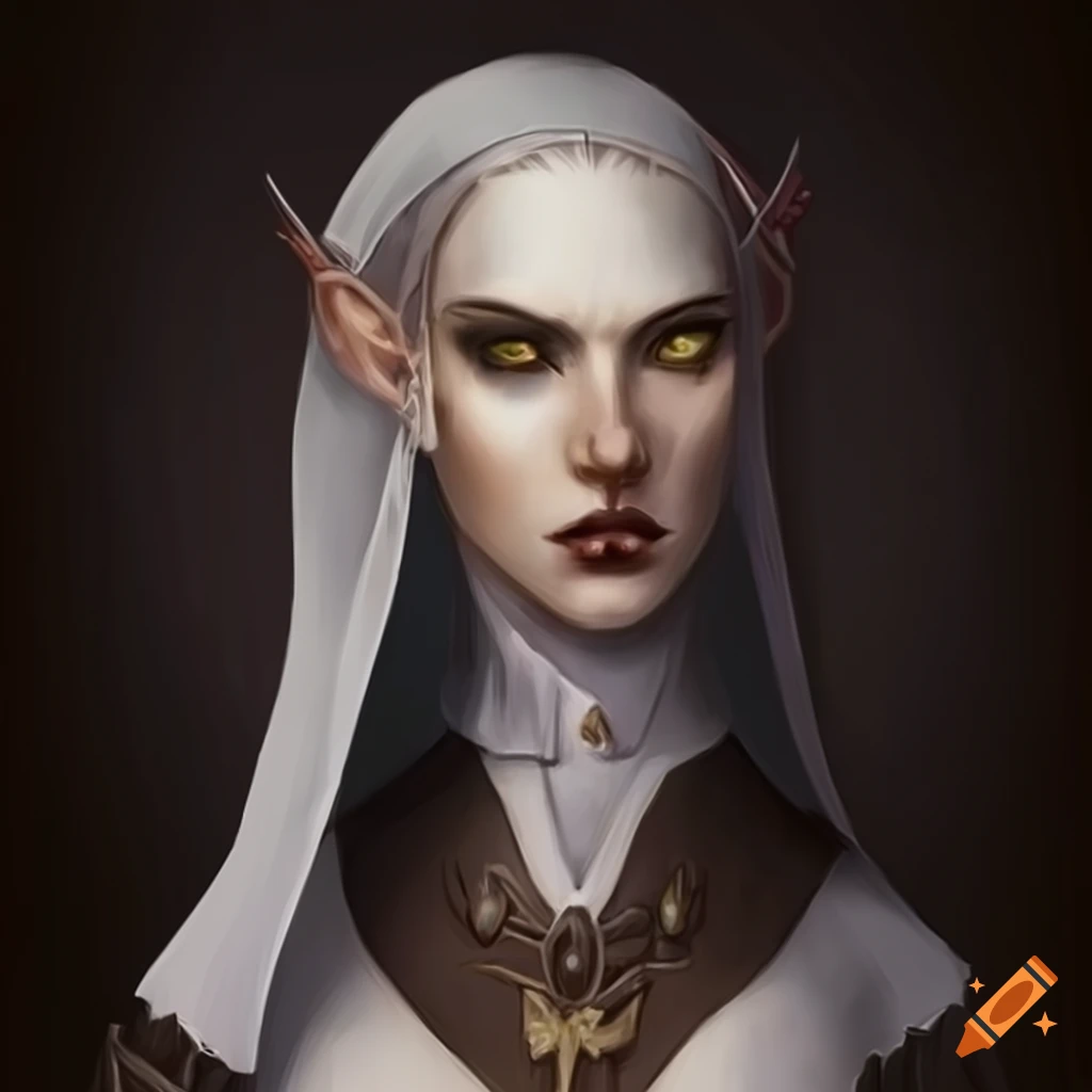Cosplay of a high elf nun