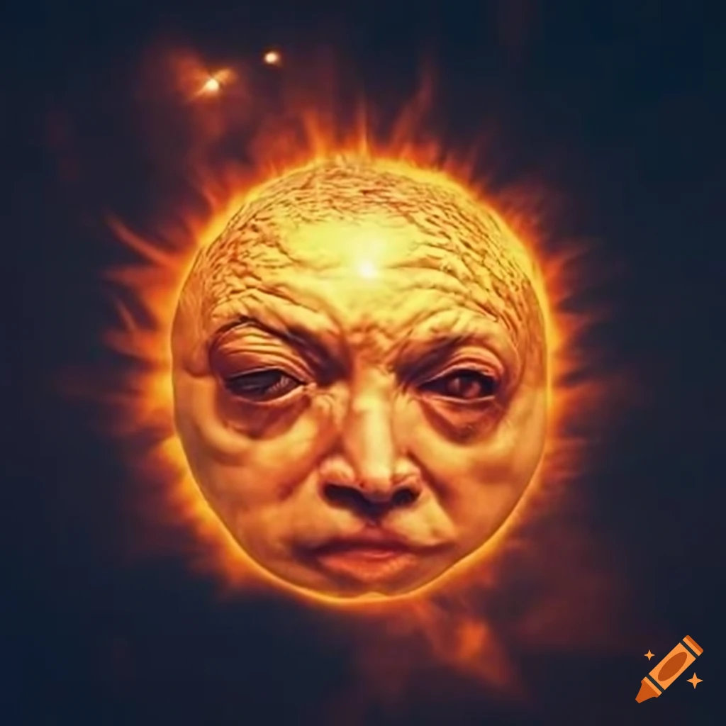 Abstract depiction of a unique sun