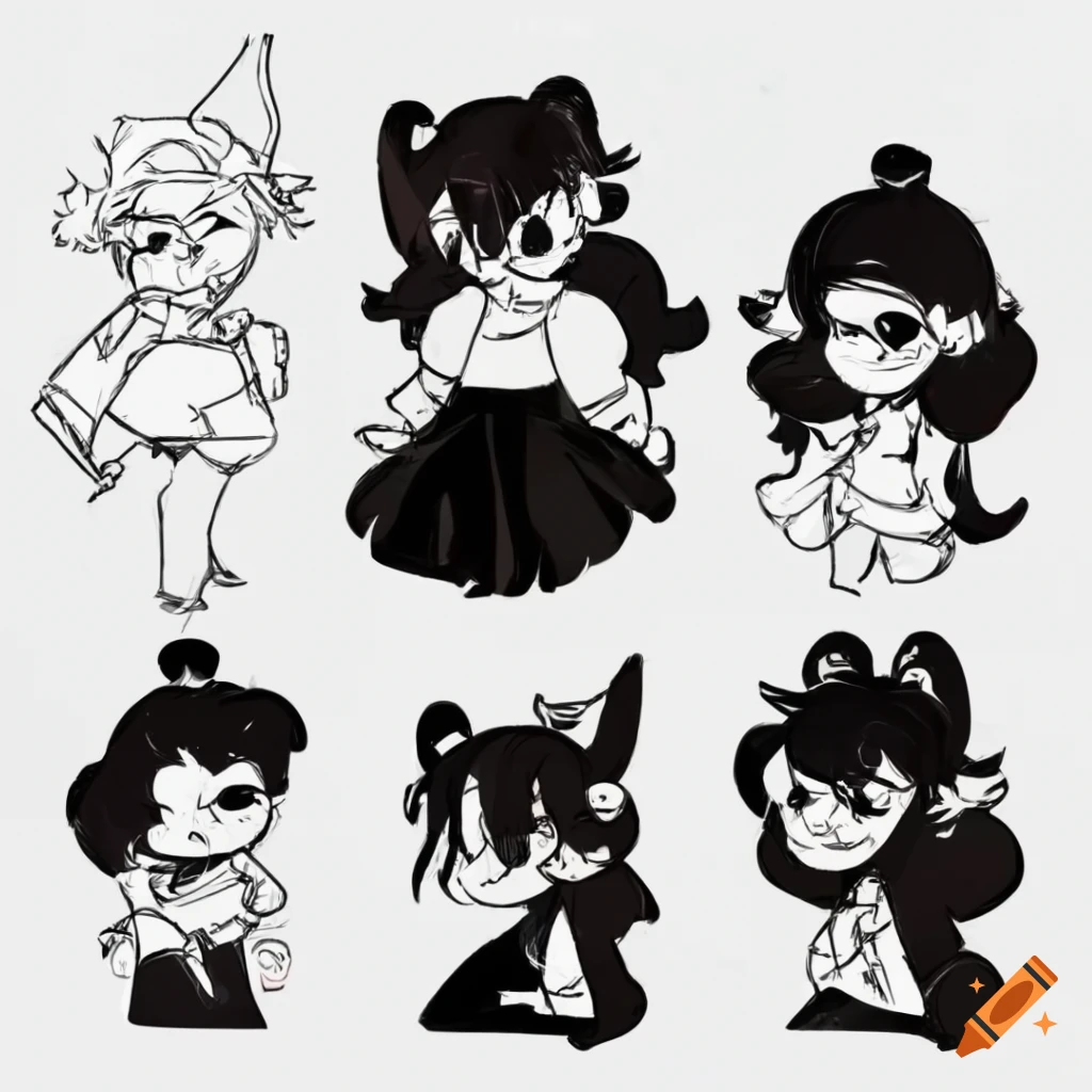 Illustration of a unique cartoon character