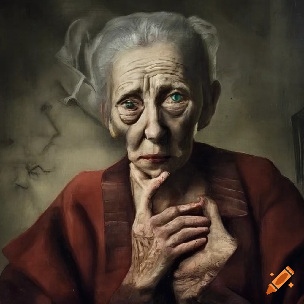 Surreal portrait of a man losing memory in an industrial setting on Craiyon