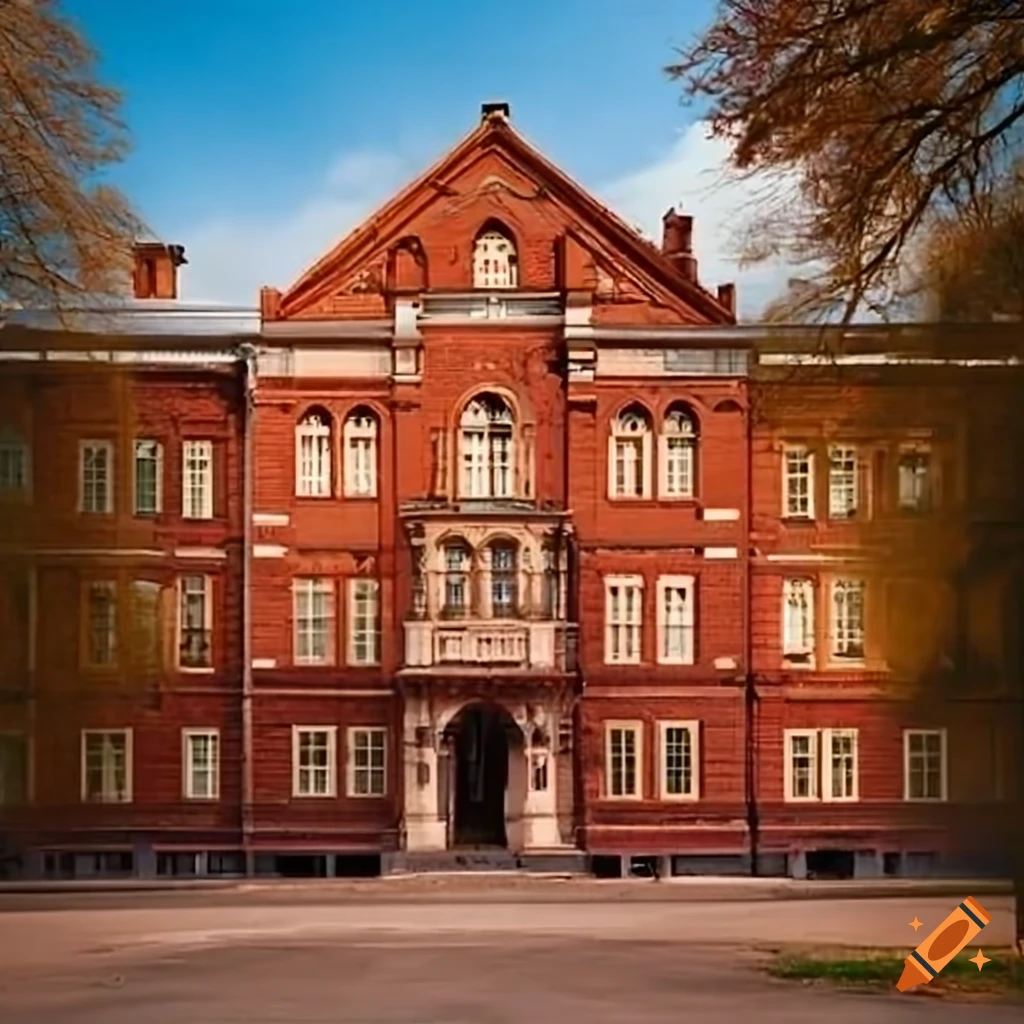 Finnish lyceum building on Craiyon