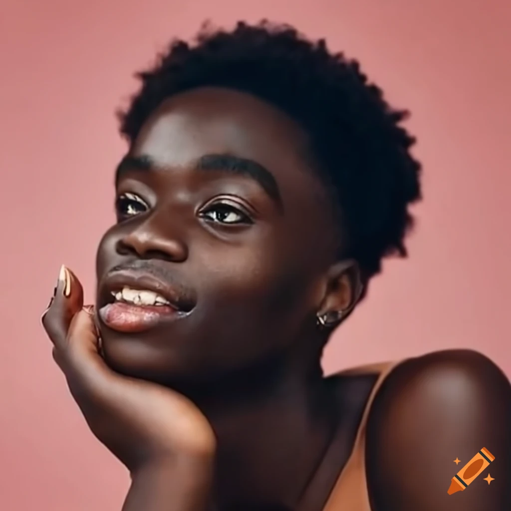 Young bukayo saka playing football on Craiyon