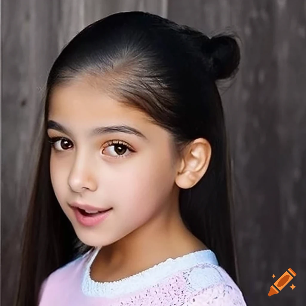 Portrait of a cute surprised turkish girl on Craiyon