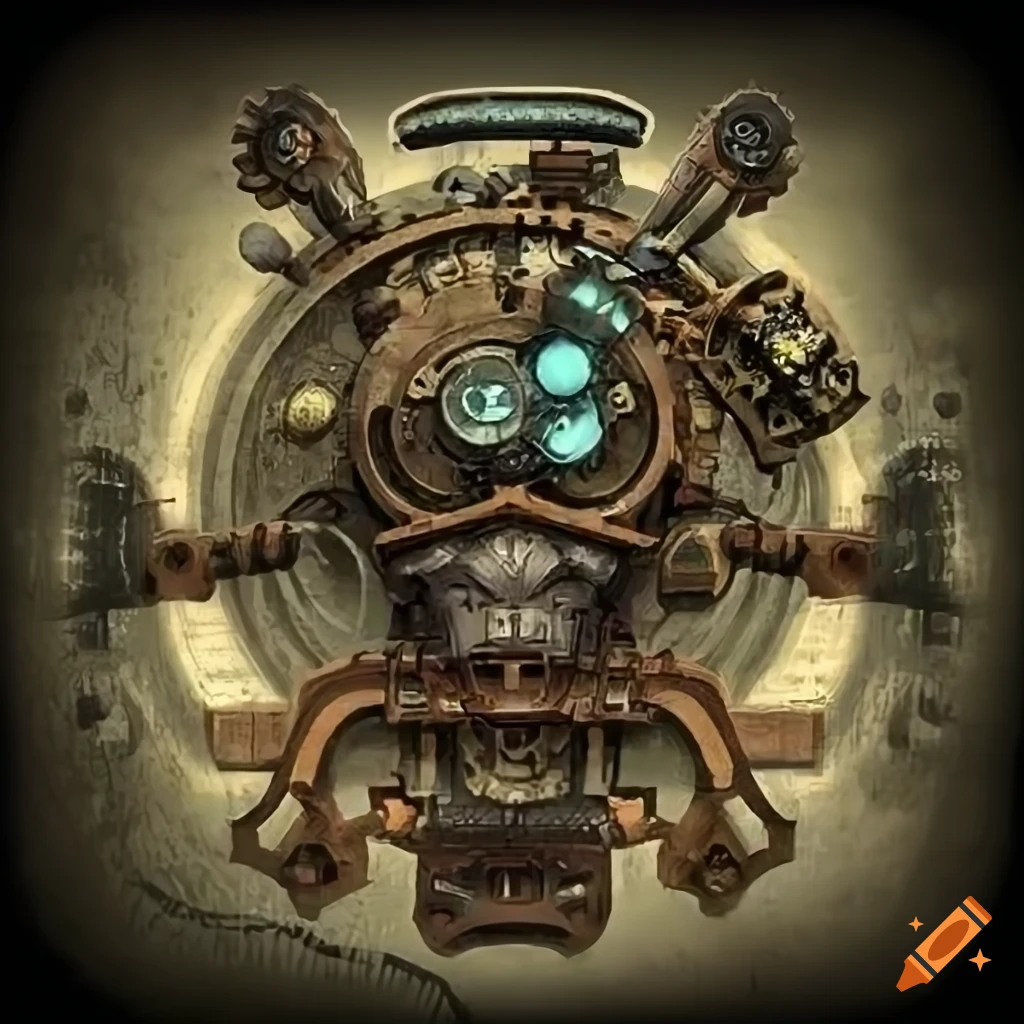 Steampunk profile picture with a touch of danger on Craiyon