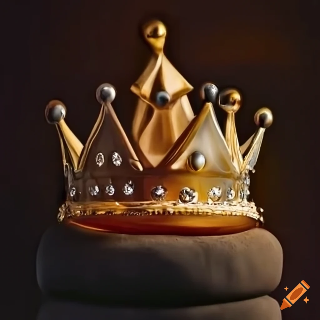 Crown on a stool on Craiyon